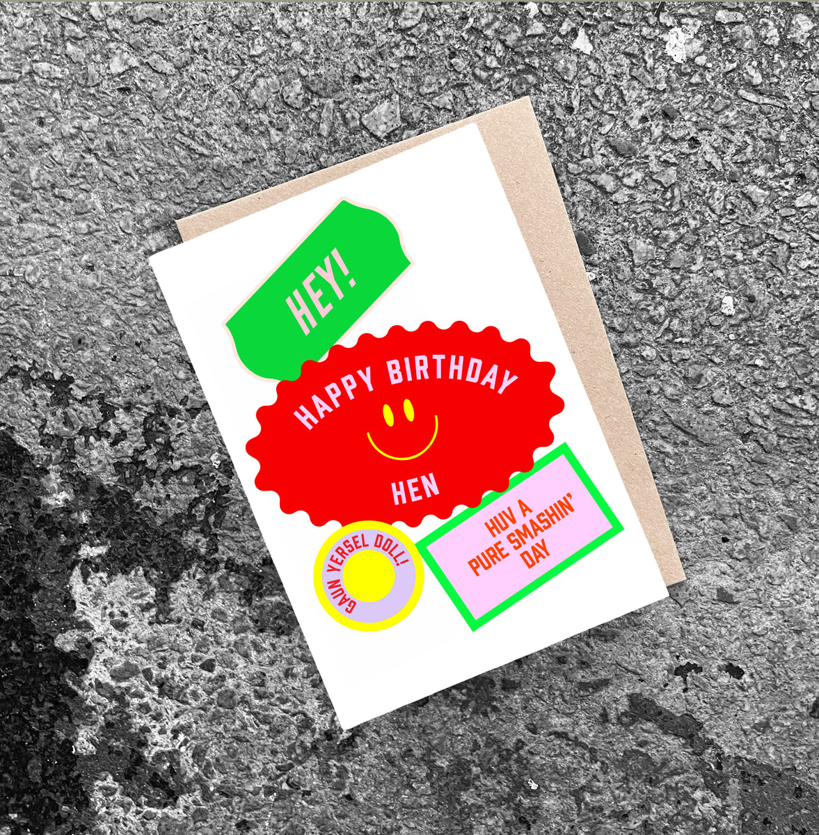 'HAPPY BIRTHDAY HEN' SCOTTISH CARD – Gie it Laldy | Scottish Gifts