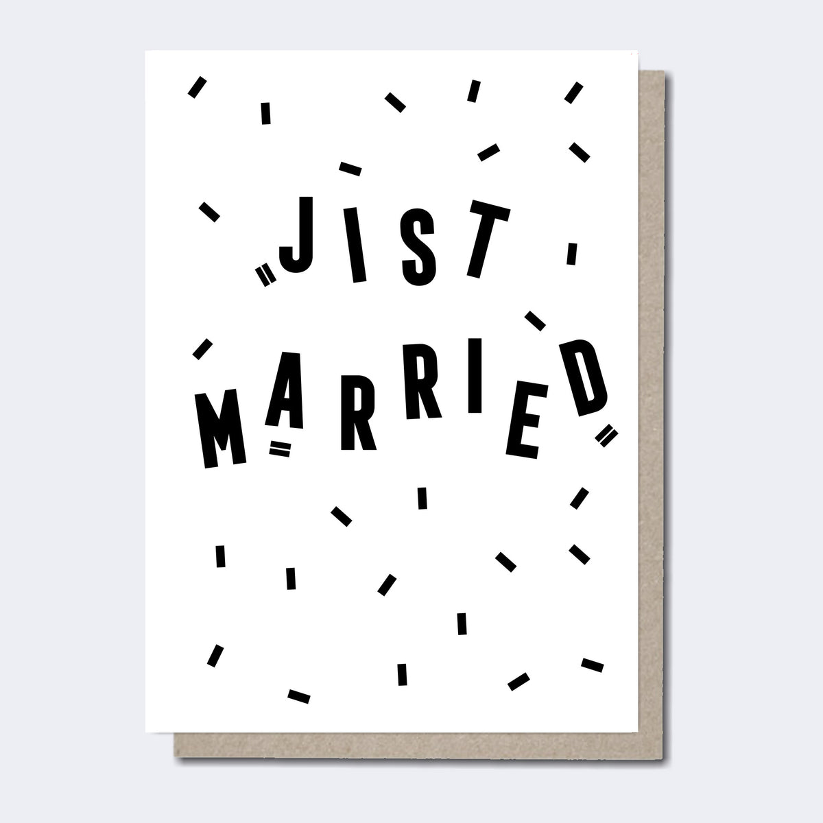 'JIST MARRIED' SCOTTISH CARD – Gie it Laldy | Scottish Gifts