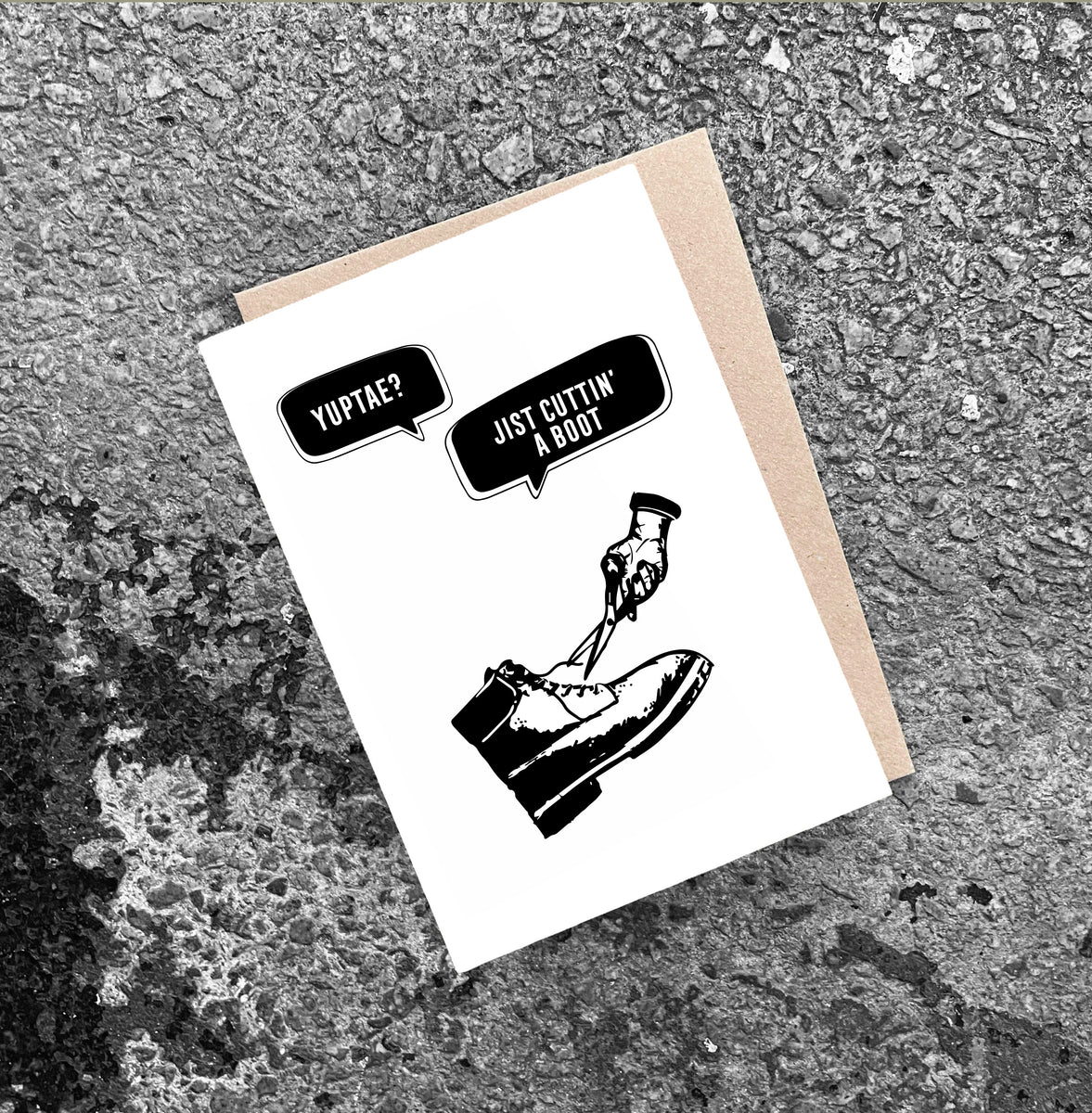 'YUPTAE?', 'JIST CUTTIN' ABOOT' SCOTTISH CARD – Gie it Laldy | Scottish ...